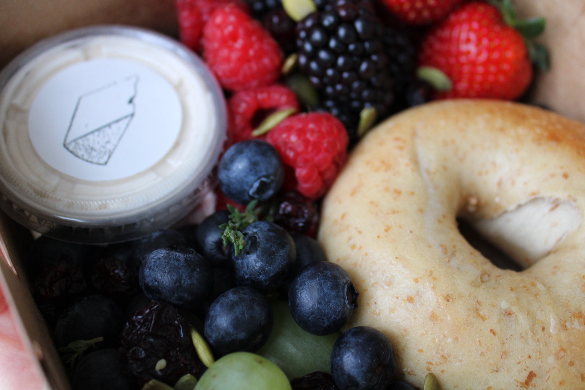 Bagel & Fruit Box, 1 person | Social Rind Co.
